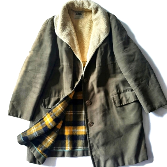 Sears | Jackets & Coats | Vintage 7s Sears Kerrybrooke Sherpa Andplaid ...